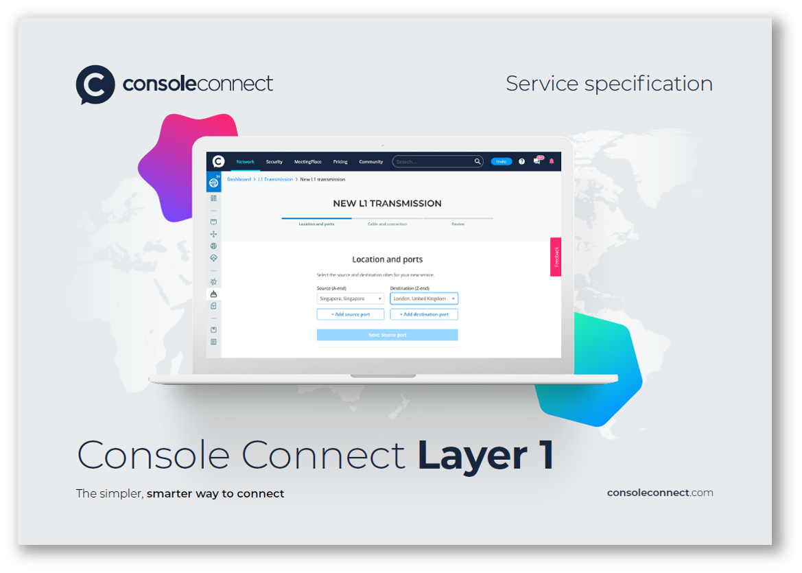 Console Connect Layer 1 | Download Service Specifications