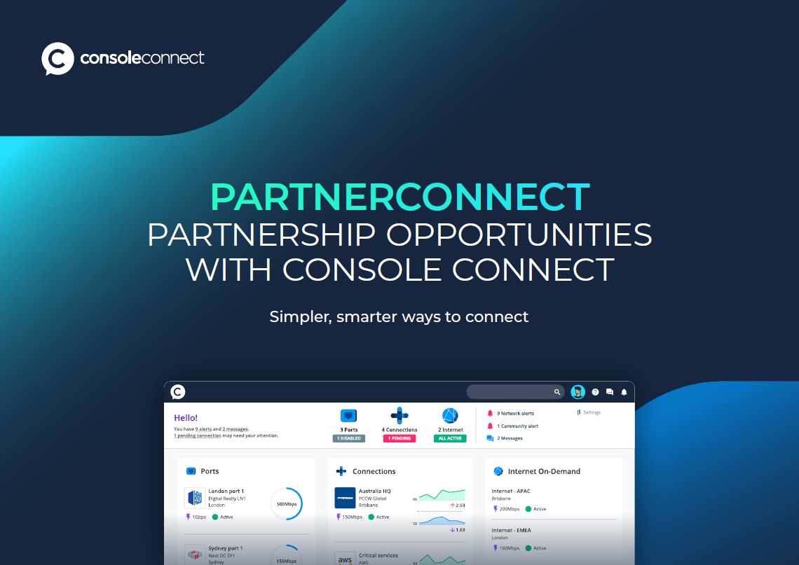 Register your interest for Console Connect's PartnerConnect program